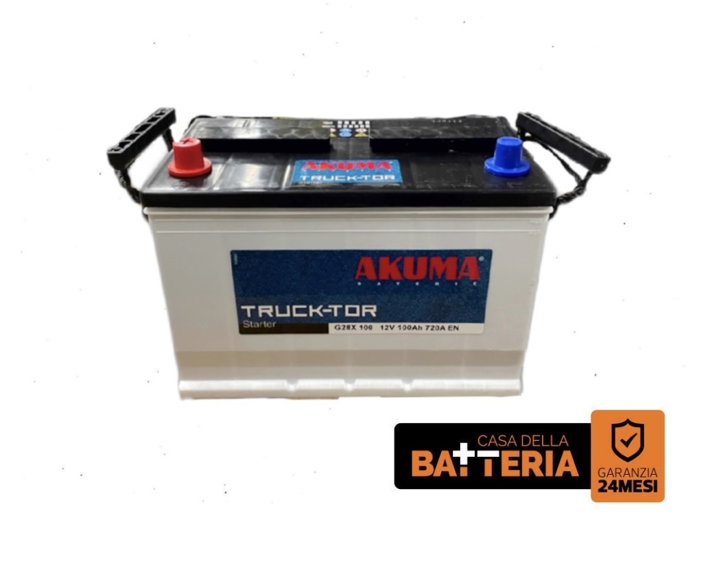 BATTERIA AUTO AKUMA G28X TRUCK-TOR 12V 100AH 720 A - La Casa della ...
